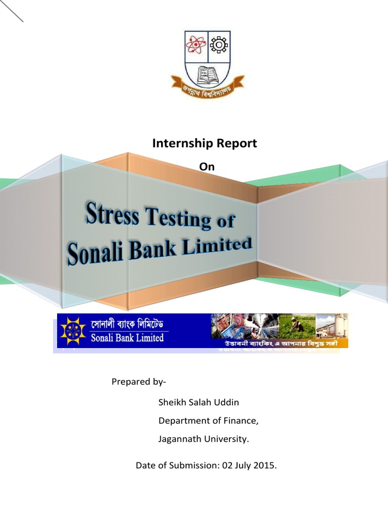 Stress Testing Report: Sonali Bank Limited | PDF | Finance & Money ...