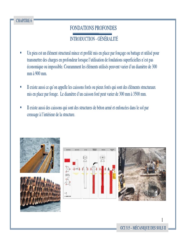 Seance 8 | PDF | Fondation (construction) | Mécanique des sols