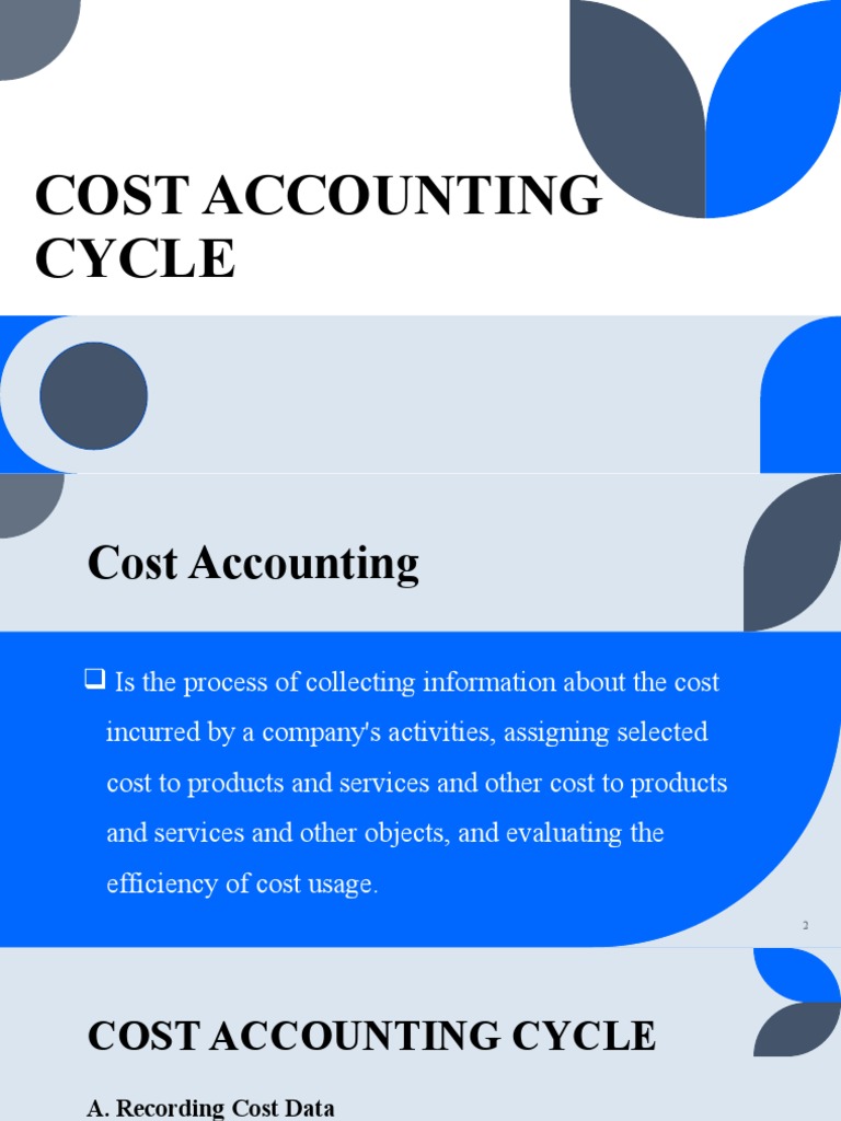 Cost Accounting Cycle | PDF | Cost Accounting | Cost