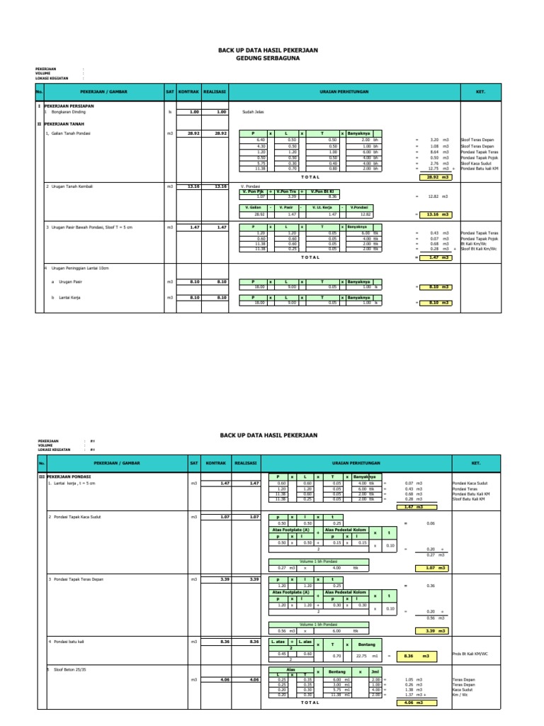 Contoh Back Up | PDF
