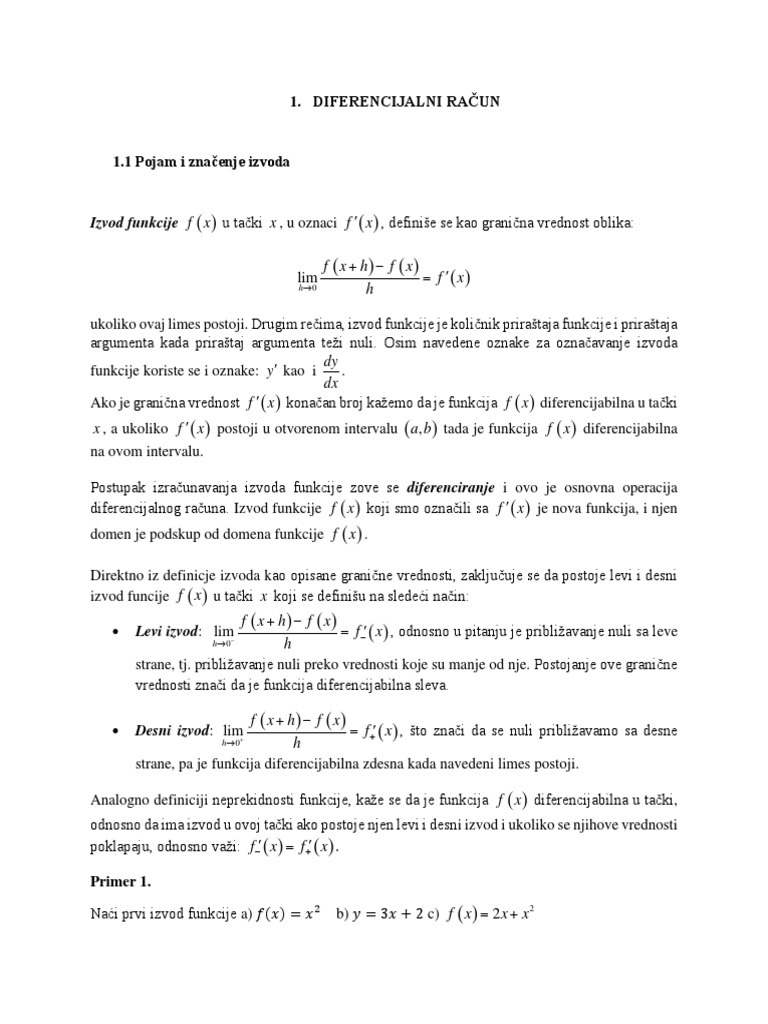 Pojam I Znacenje Izvoda | PDF