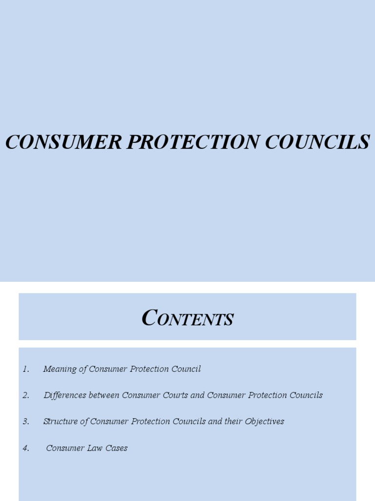 Consumer Protection Councils | PDF | Government Of India | Judiciaries