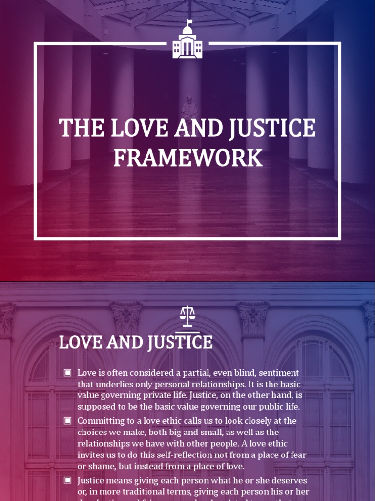The Love and Justice Framework | PDF | Justice | Crime & Violence