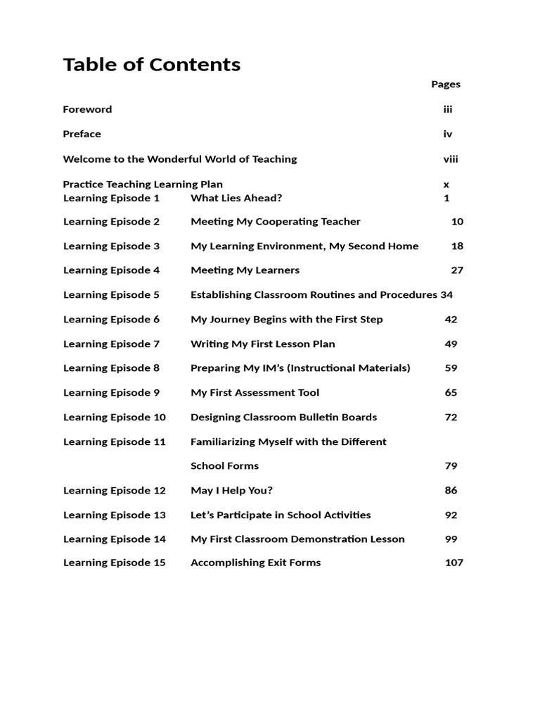 Practice Teaching Handbook and Portfolio | PDF | Teachers | Educational ...