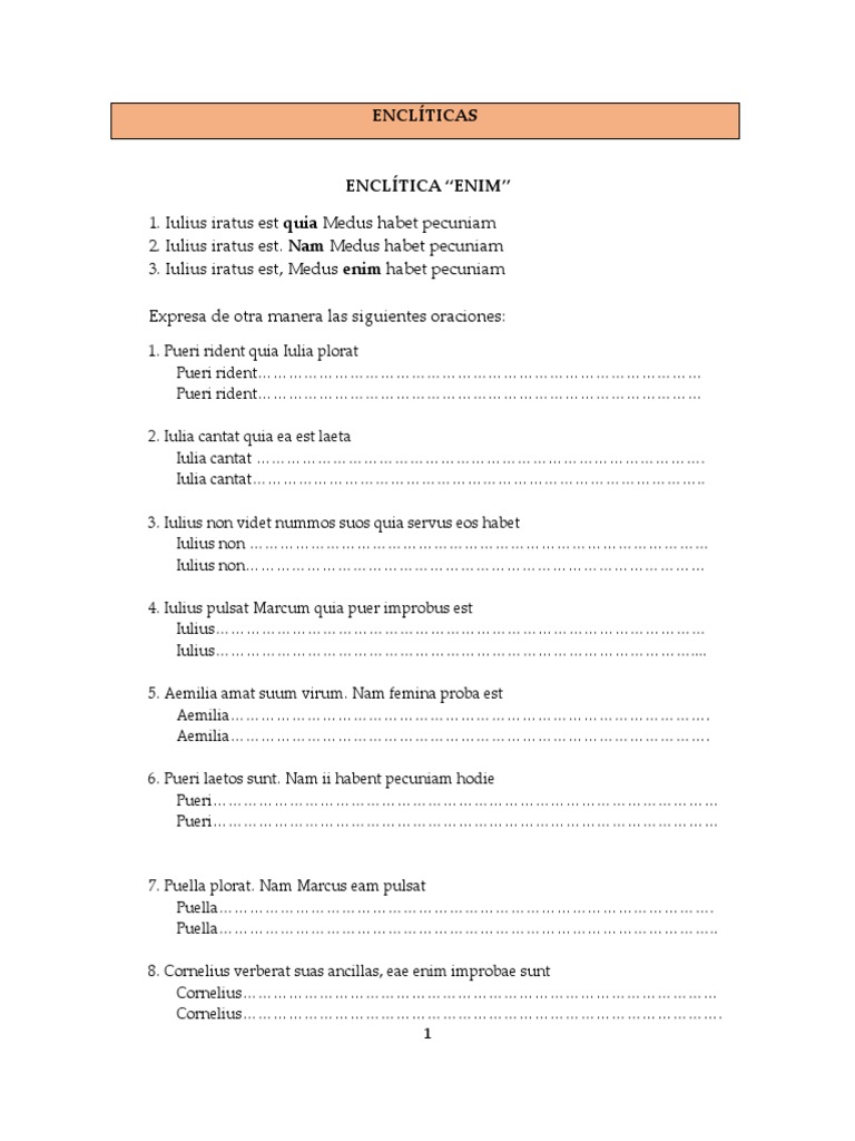 Gramática Ejercicios | PDF