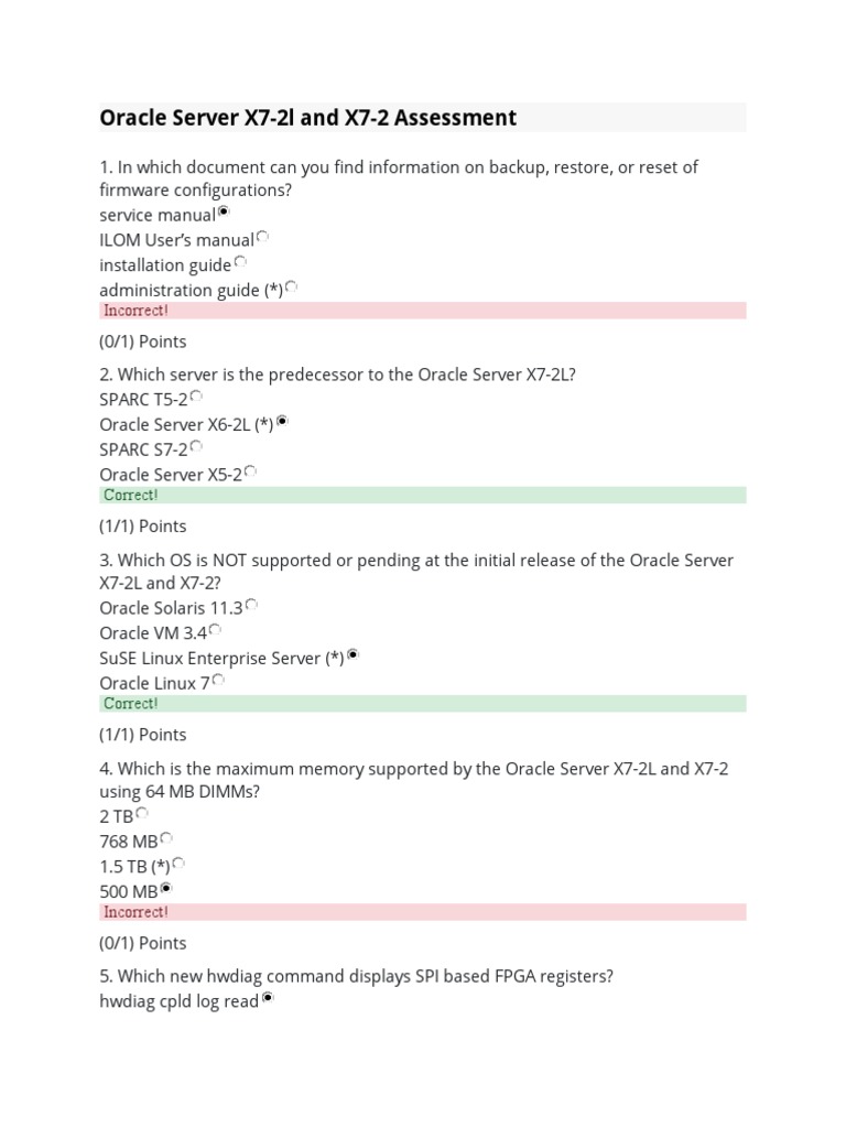 Oracle Server X7 | PDF | Computer Science | Computer Hardware