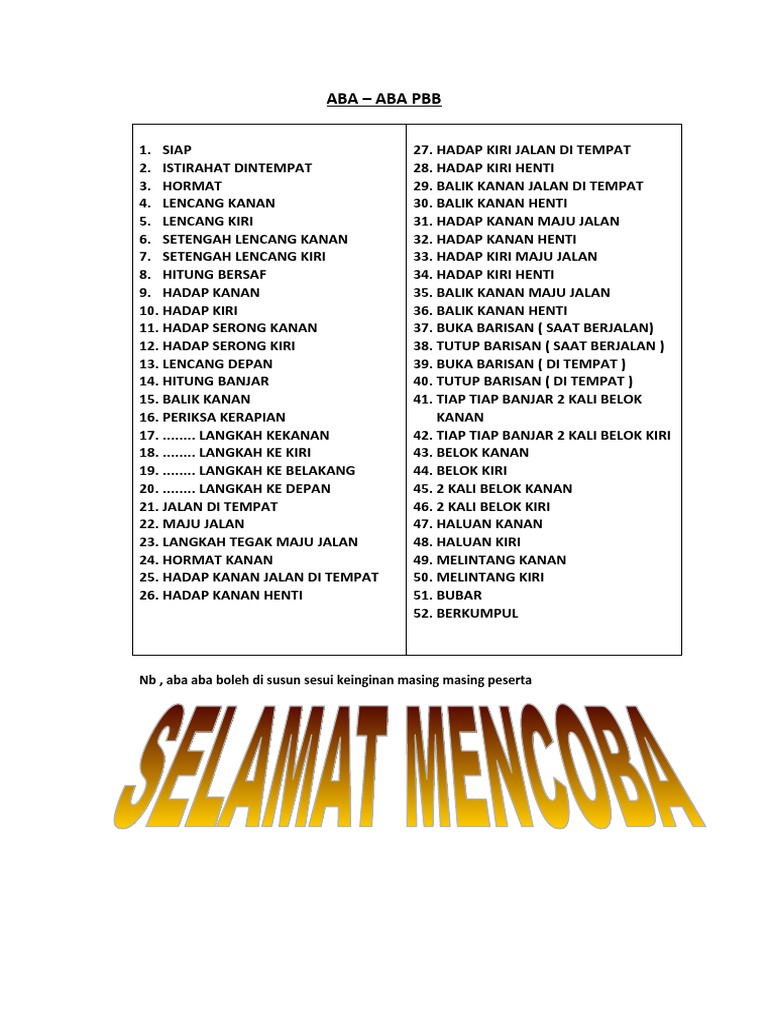 Aba Aba PBB | PDF