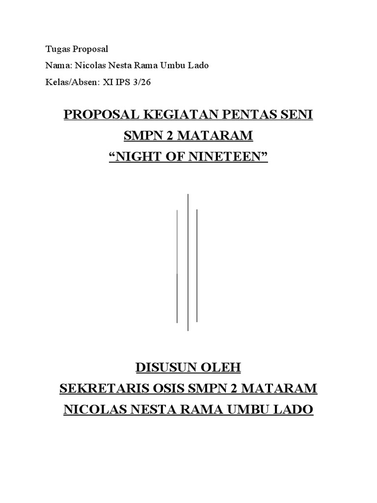 Tugas Proposal Ncolzz | PDF