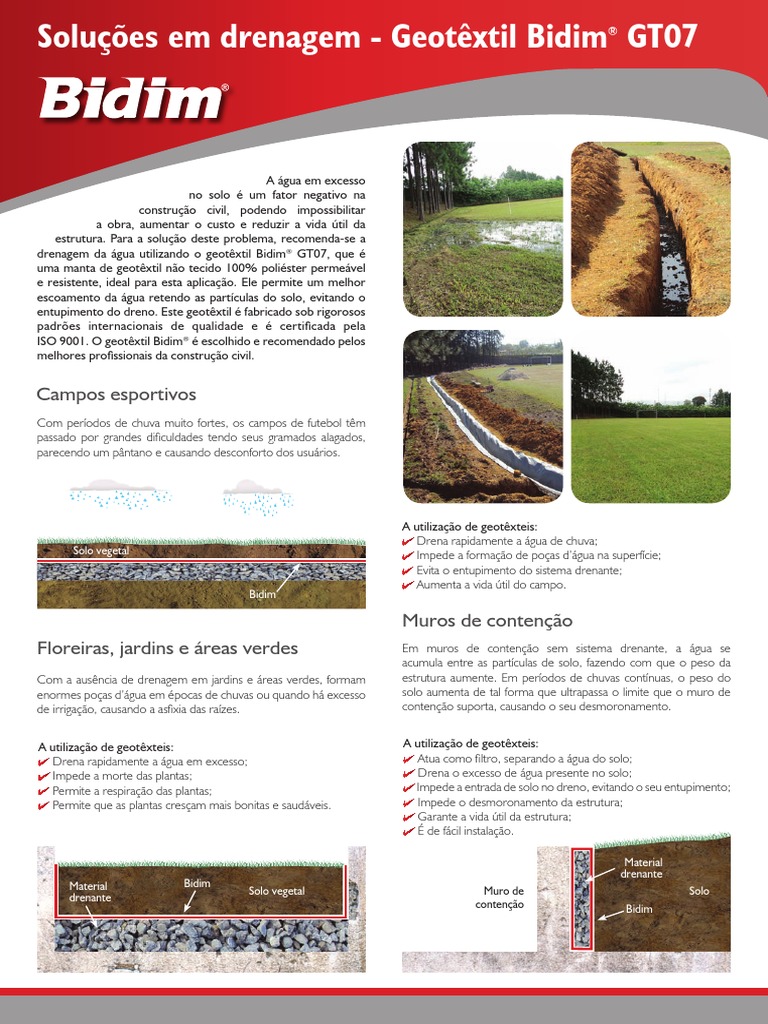 Bidim GT | PDF | Solo | Chuva