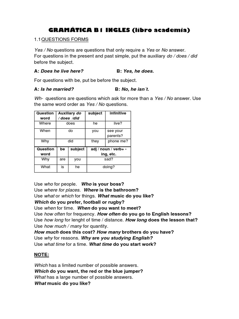 Gramática B1 | Download Free PDF | Adverb | Verb