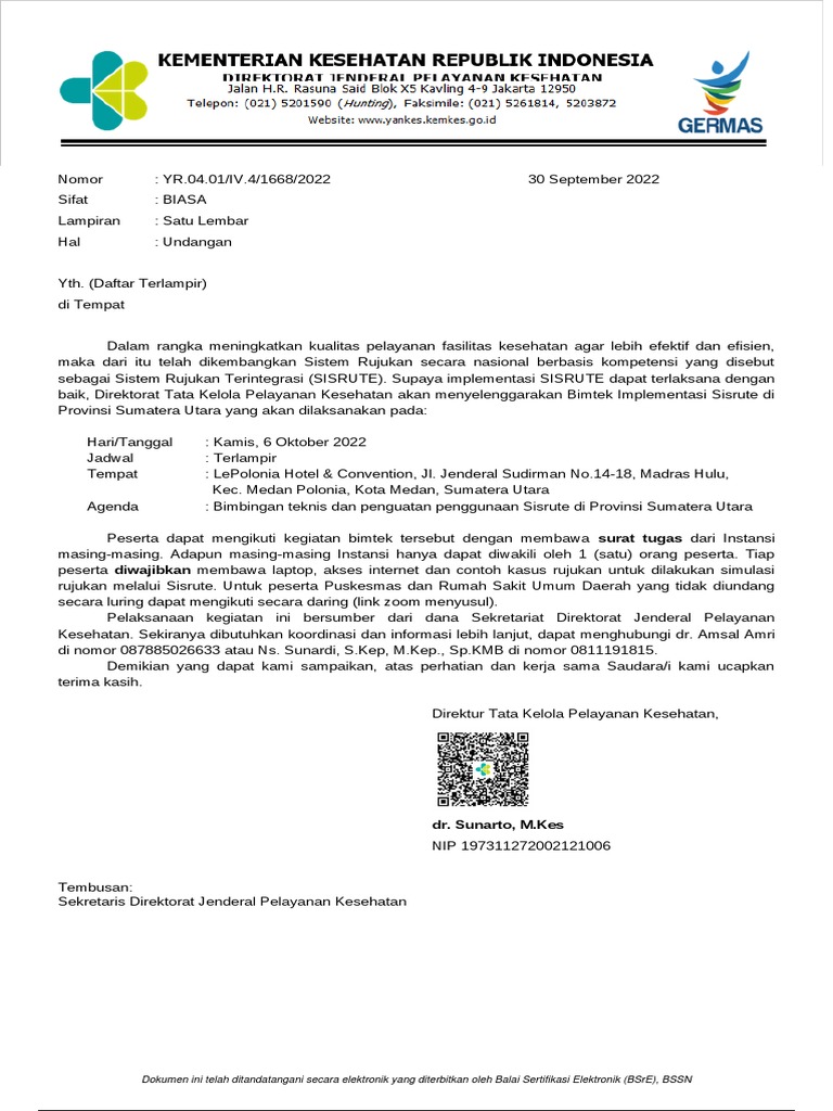 Bimtek Sisrute Sumut 2022 | PDF | Kesehatan Holistik