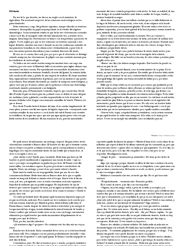 Horacio Quiroga - El Simun | PDF | Meteorología | Ciencias de la Tierra