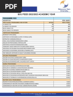 BOU Fees Structure for 2023/2024 | PDF | Fee | Diploma