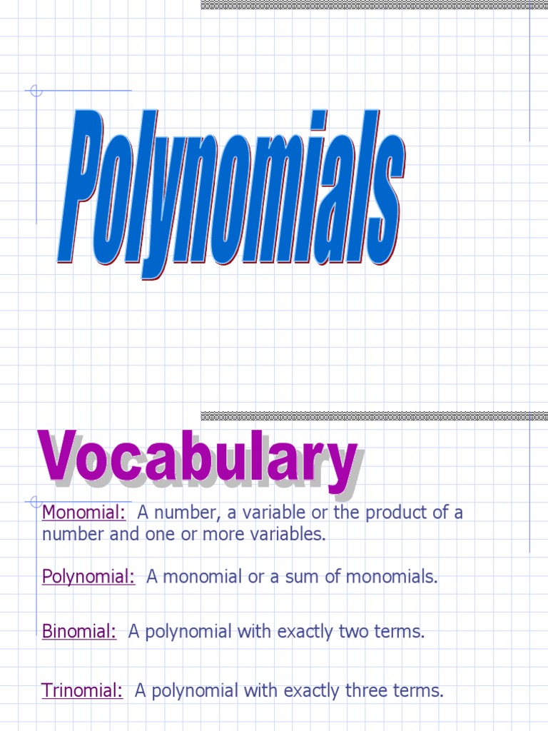 Introduction To Polynomials | Download Free PDF | Polynomial ...