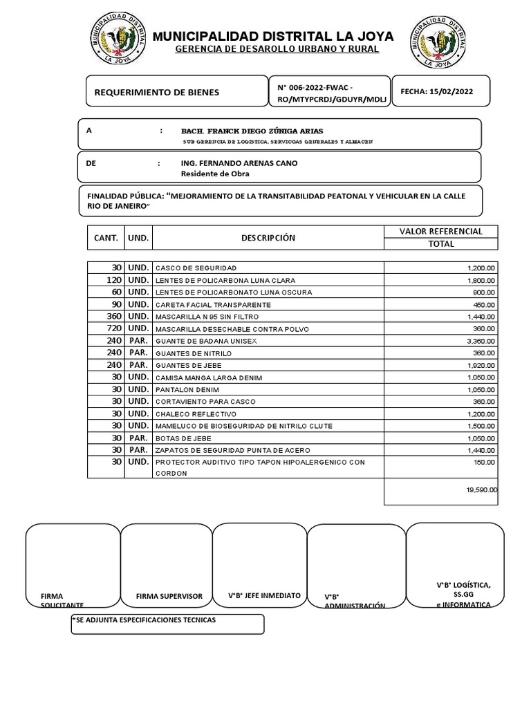 Req 06 Epp | PDF | Guante | Casco