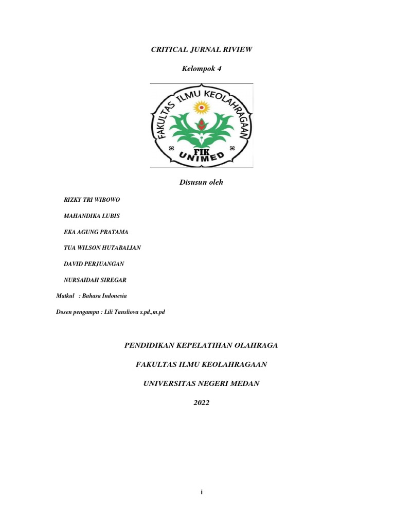 CJR Kelompok 4 Bahasa Indonesia | PDF