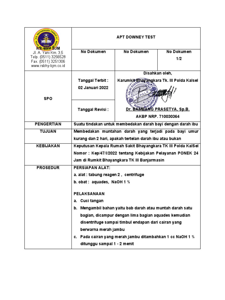 Apt Downey Test | PDF