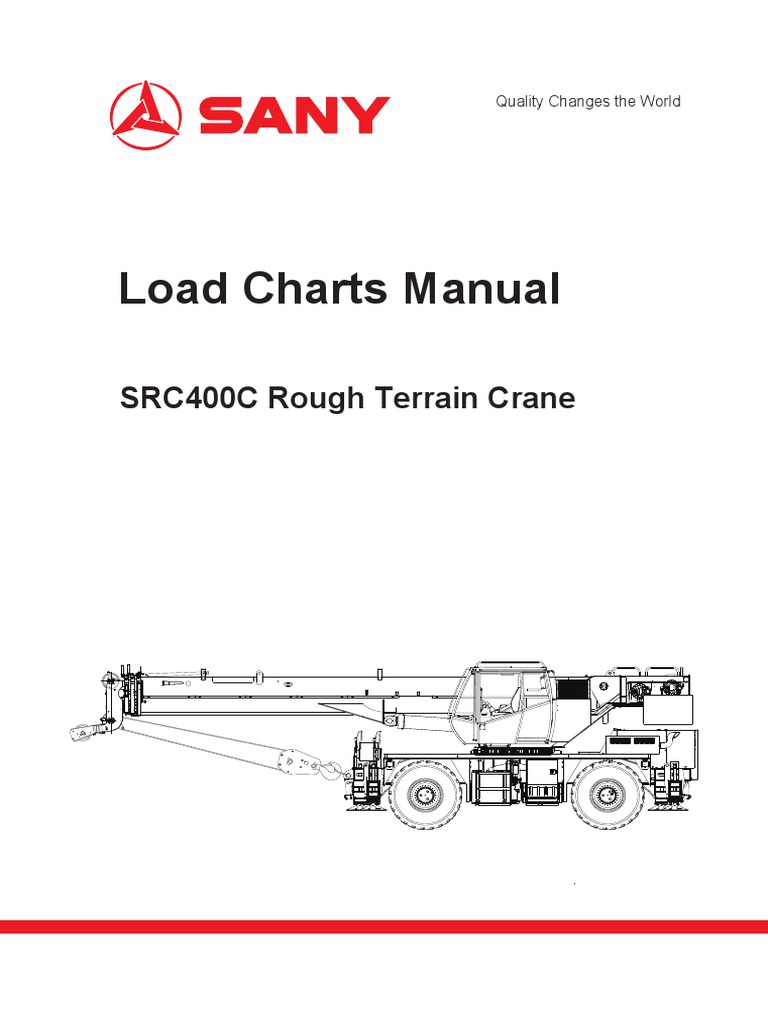 SRC400C Crane Load Charts Manual | PDF | Crane (Machine) | Mechanical ...