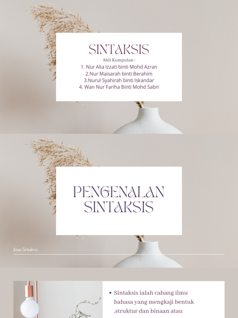 Asas Sintaksis Kump 7 | PDF