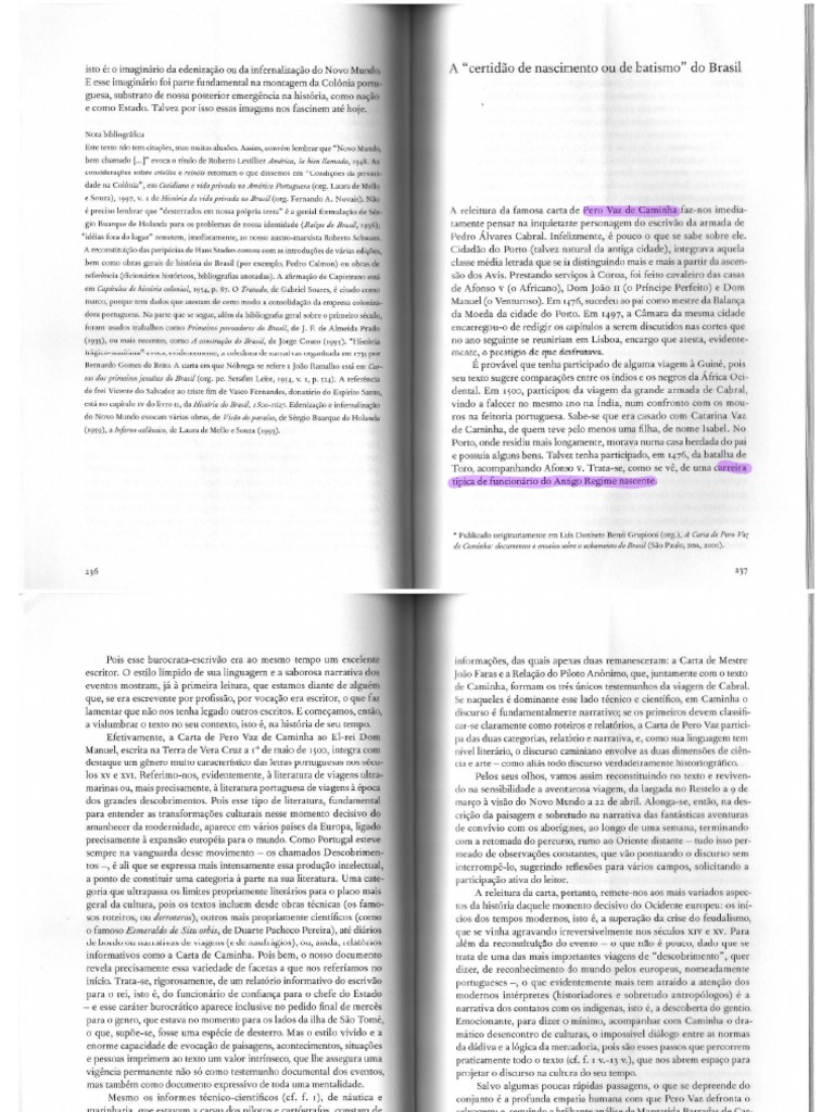 NOVAIS, Certidão de Batismo - P.118-122 | PDF