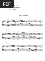 Grade 4 ABRSM Piano Scales | PDF | Scale (Music) | Harmony