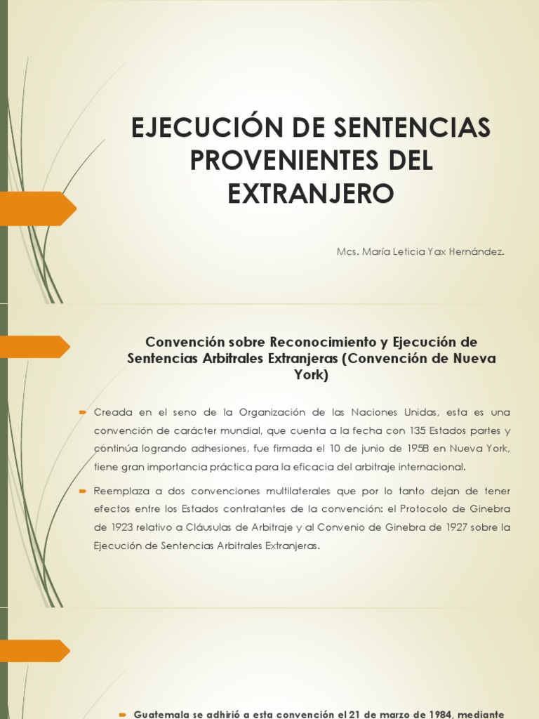 Ejecución de Sentencias Provenientes Del Extranjero | PDF | Sentencia ... Ejecución de Sentencias Provenientes Del Extranjero | PDF | Sentencia ...