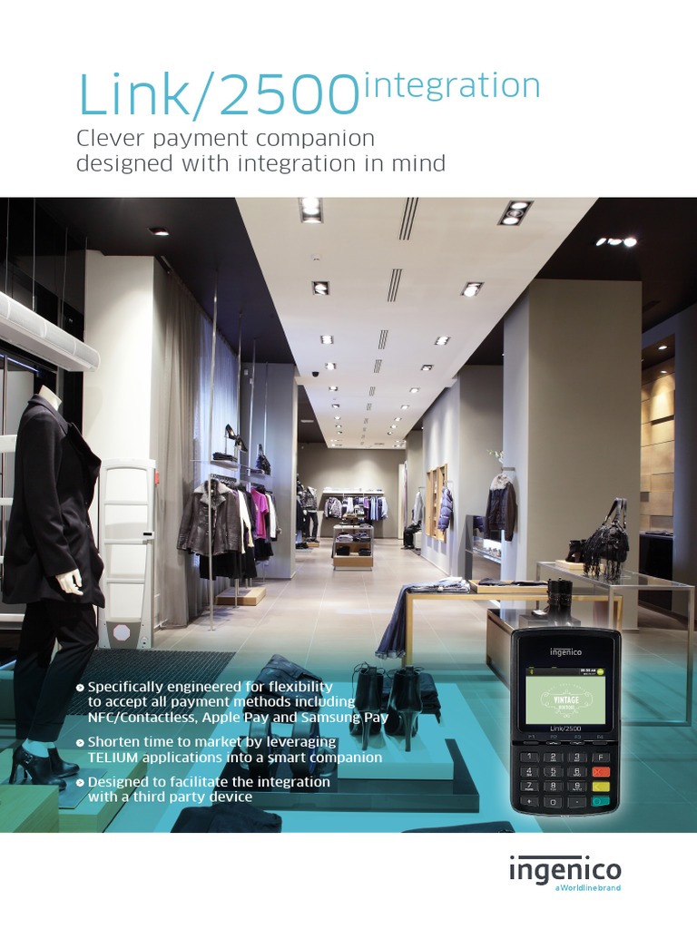 Datasheet - Link2500 Integration - Jan21 | PDF | Smartphone | Point Of Sale