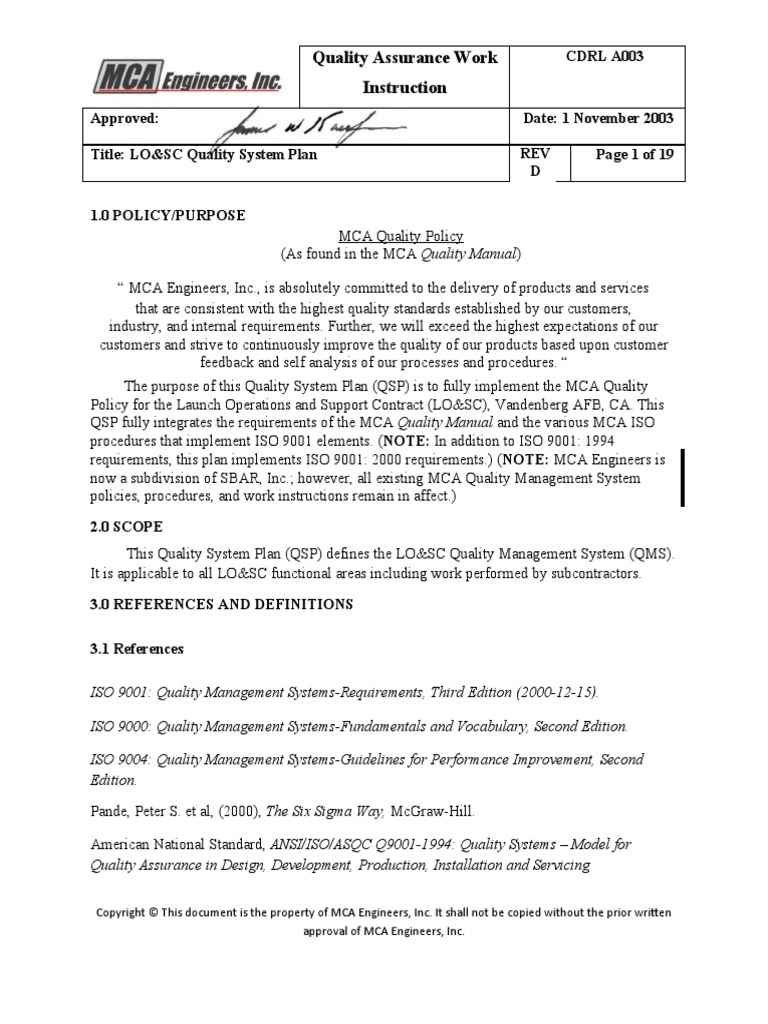 Work Instruction Template 23 | PDF | Quality Management System | Iso 9000
