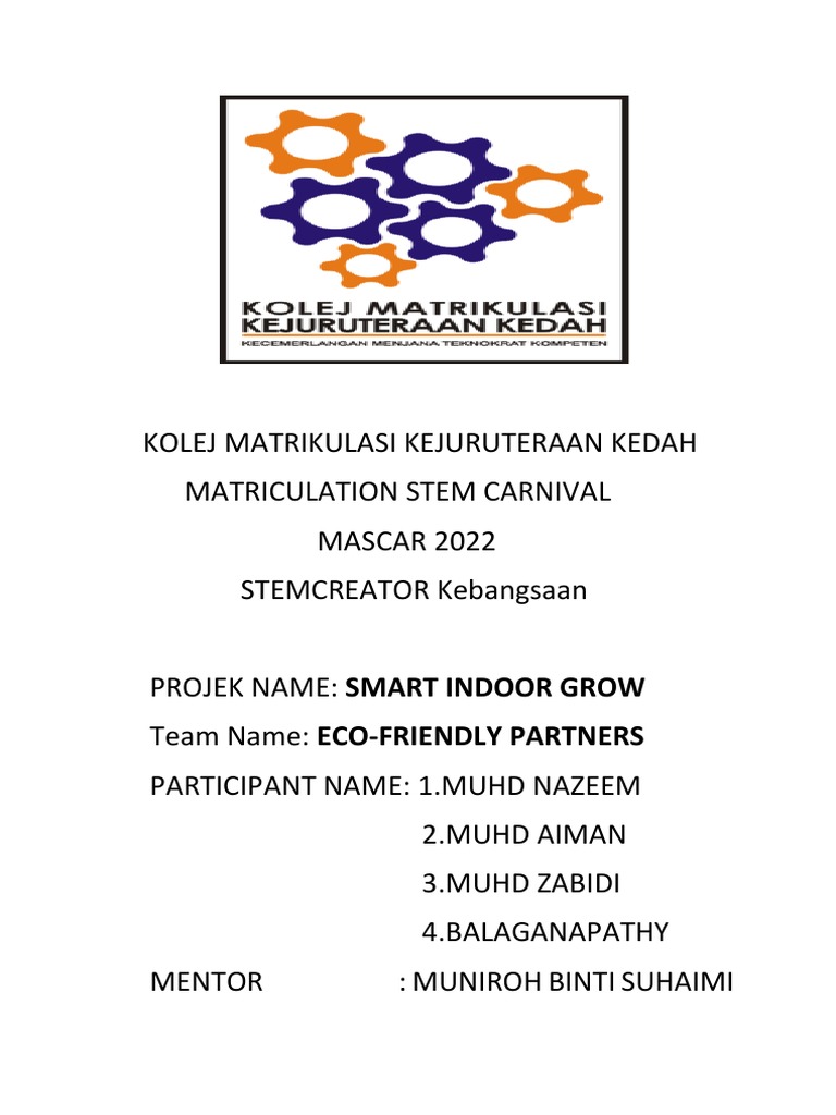 Laporan Projek Stem | PDF | Water | Ammonia