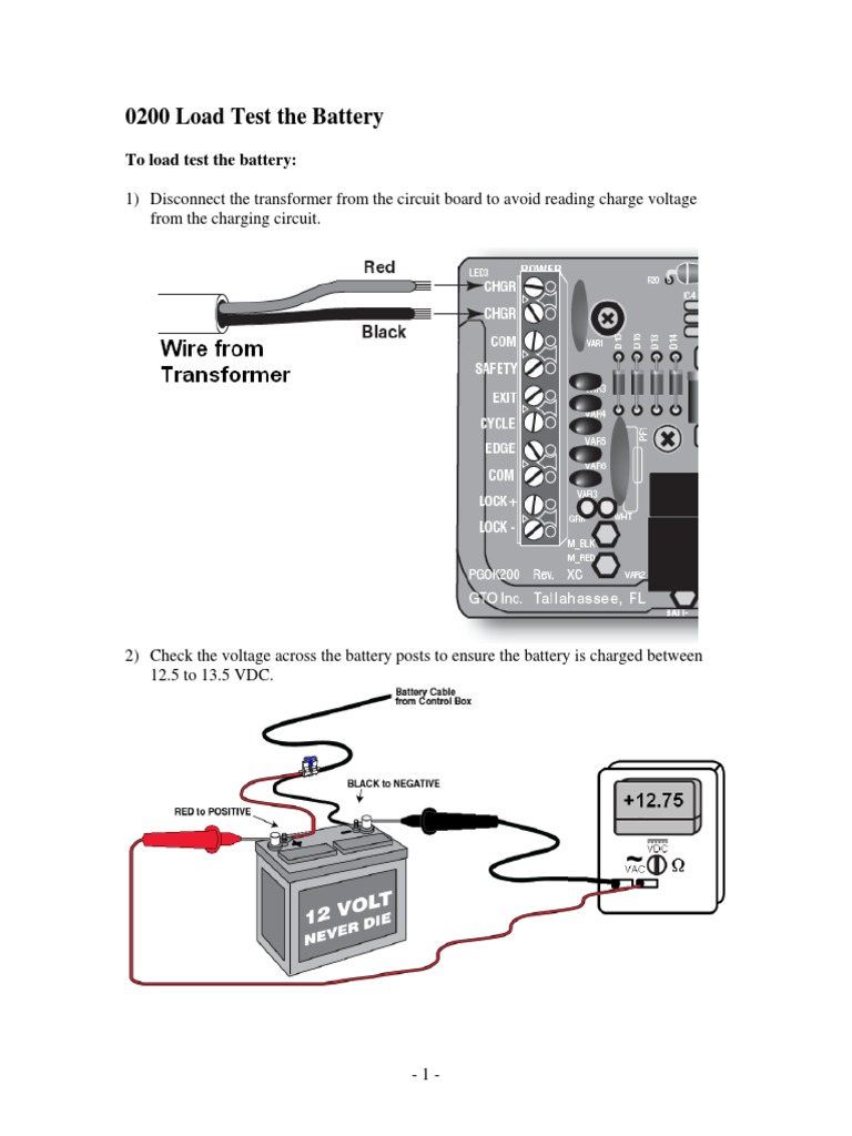 0200 Load Test The Battery Pdf Science Mathematics Computers