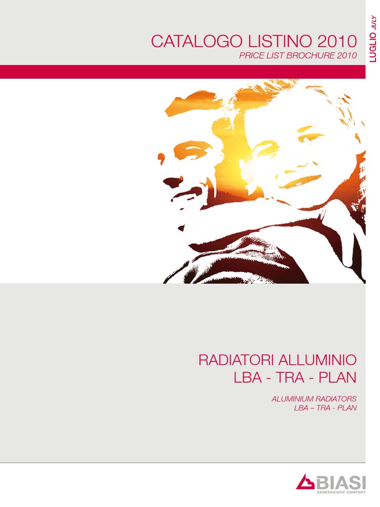 Biasi Catalogo-2010 Radiatori Alluminio Lba-Tra-Plan | PDF