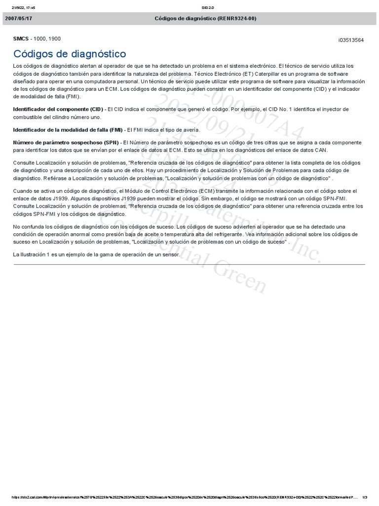 Codigos de Diagnostico C32 | PDF | Electrónica | Sensor