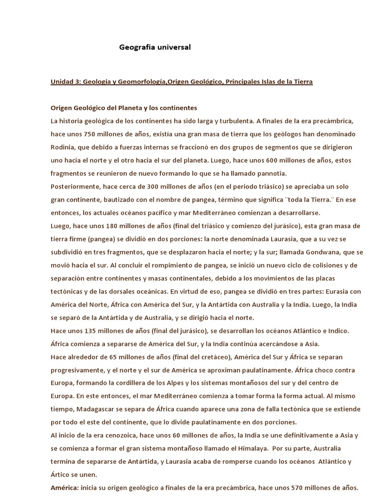 Tarea 3 Geografia Universal Mariam Feliz | PDF | Asia | Américas
