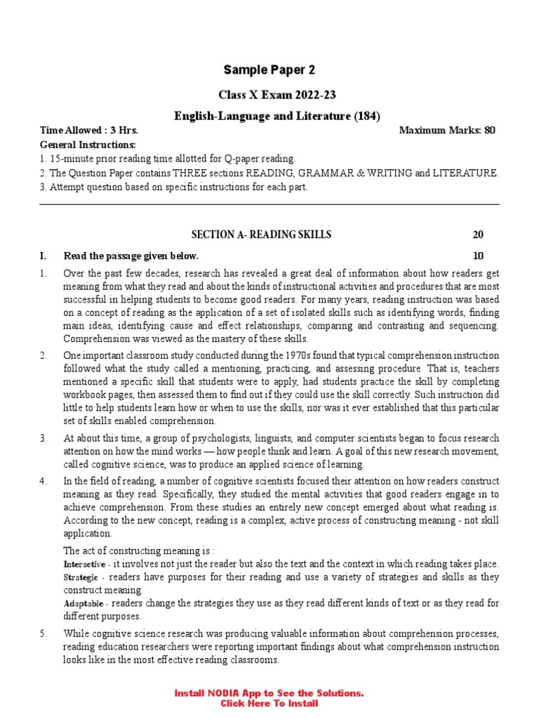 Jeenspsu 02 | PDF | Reading Comprehension | Cognitive Science