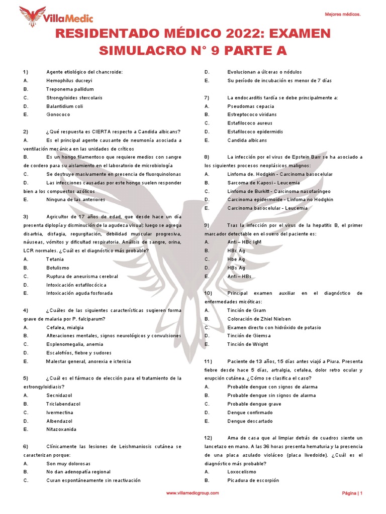 RM 2022 - Examen Simulacro 9 A | PDF | Cáncer colonrectal | El embarazo