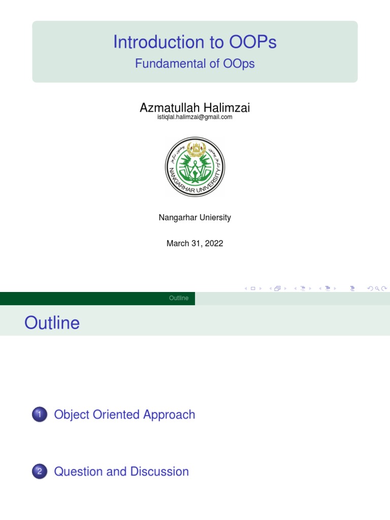Lec 1 Pdf Object Oriented Programming Computer Engineering 