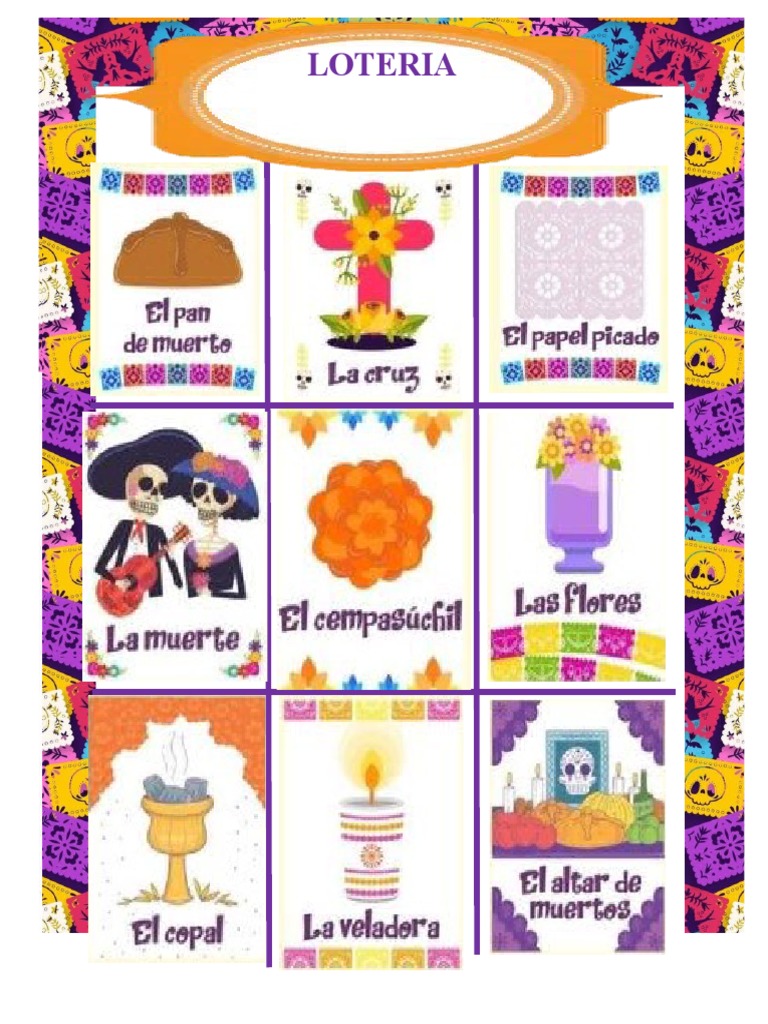 Loteria Dia de Muertos | PDF
