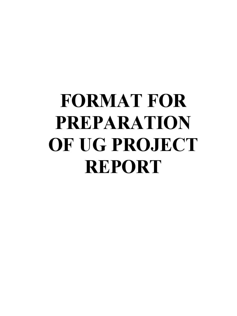 PG Project Report Format | PDF | Design | Specification (Technical ...