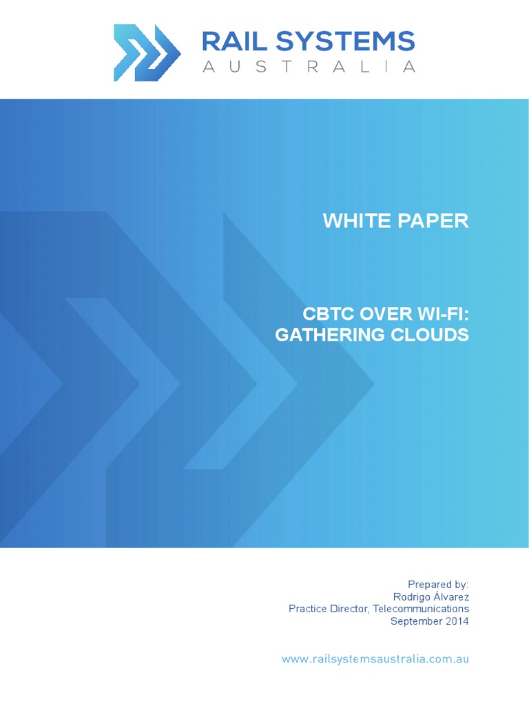 RSA White Paper CBTC Over Wi Fi Gathering Clouds | PDF | Ieee 802.11 ...