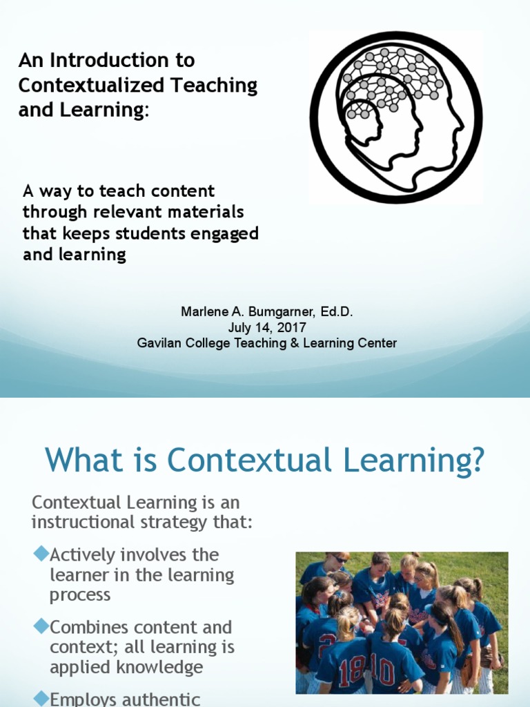 Intro To CTL - Bumgarner | PDF | Constructivism (Philosophy Of Education) | Teaching Method