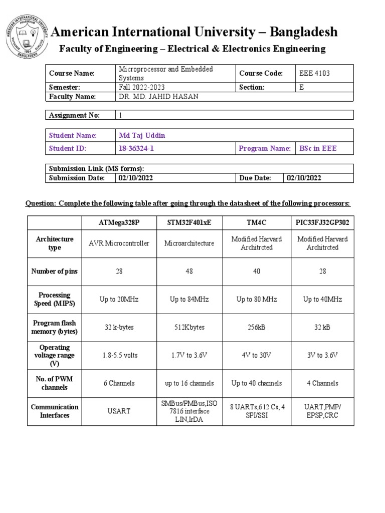 MES - 1st Assignment - Midterm | PDF