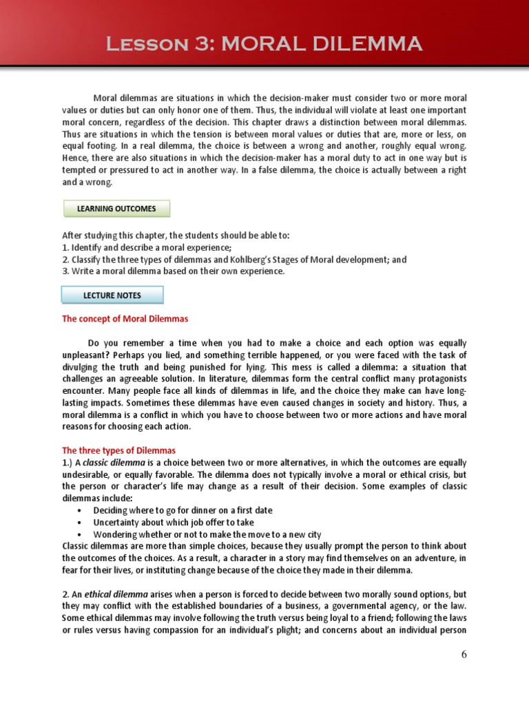 Lesson 3 | PDF | Applied Ethics | Behavioural Sciences