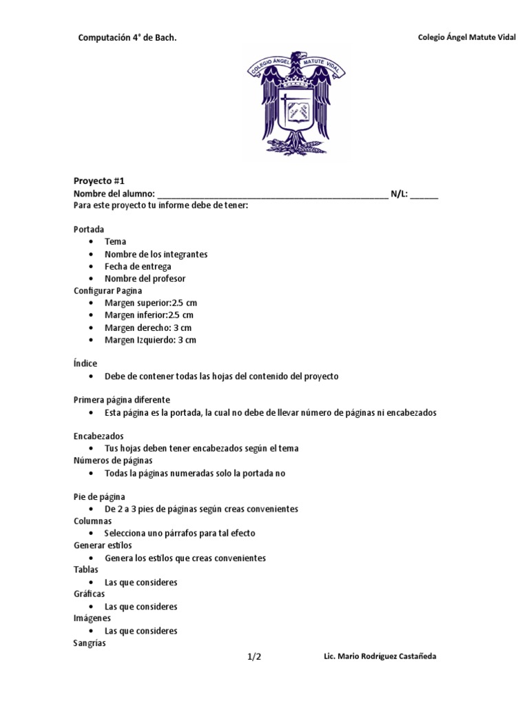 Proyecto 1 | PDF
