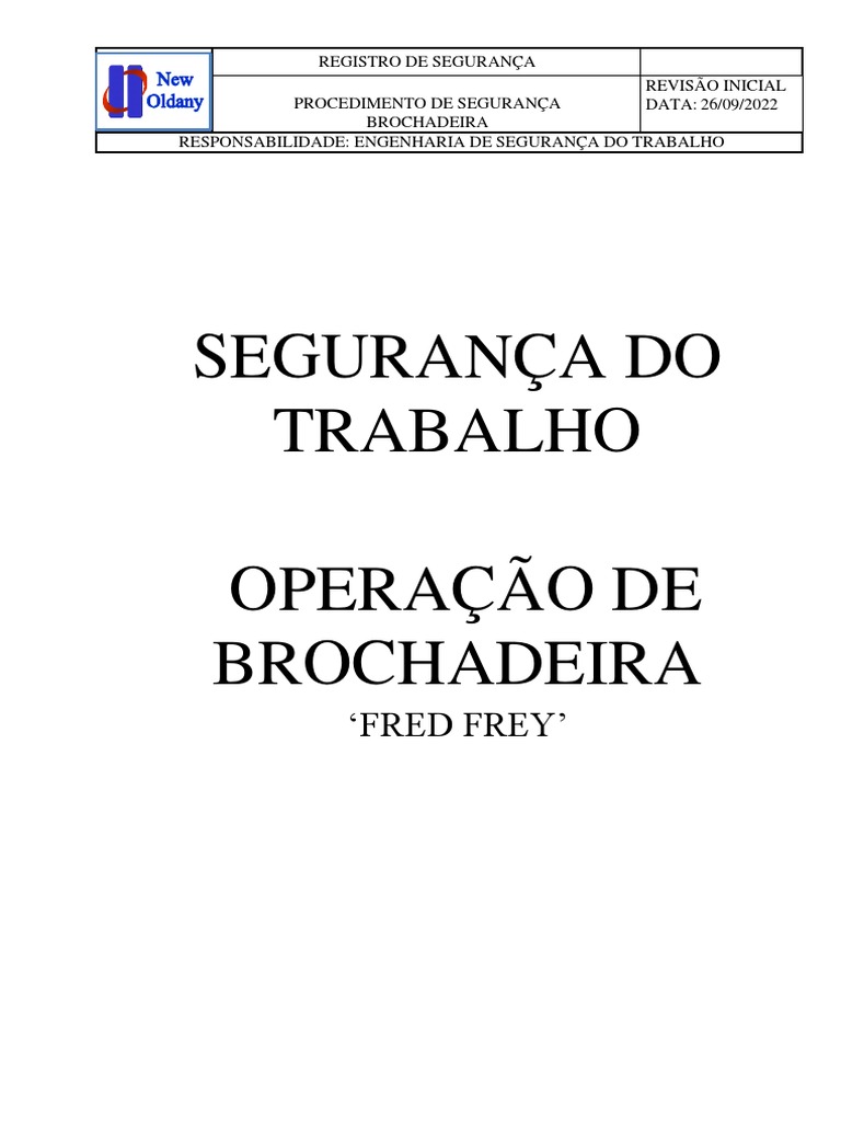 Brochadeira Fred Frey | Download grátis PDF | Engenharia | Máquinas