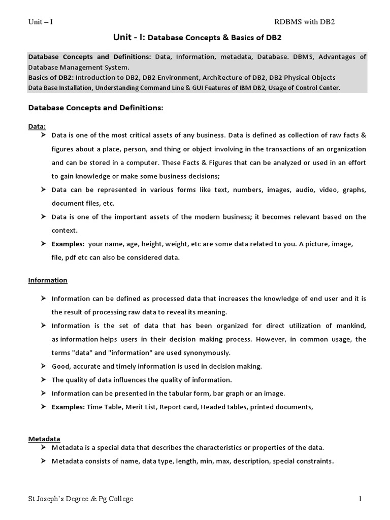 Db2 Notes Pdf 