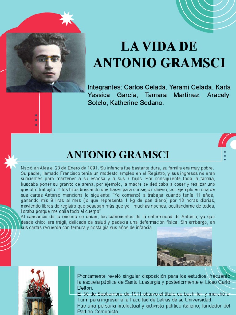 Biografía de Antonio Gramsci | PDF