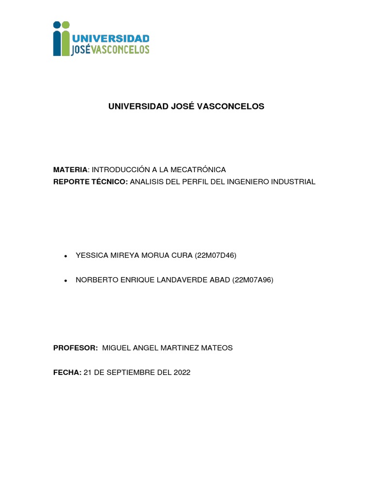 Perfil Del Ingeniero Industrial Pdf Six Sigma Producción Y