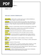 Auditing Terms A-Z Cheat Sheet | PDF | Audit | Accounting