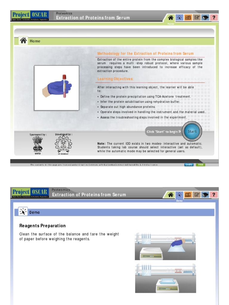Protein Extraction from Serum Protocol | PDF | Precipitation (Chemistry ...