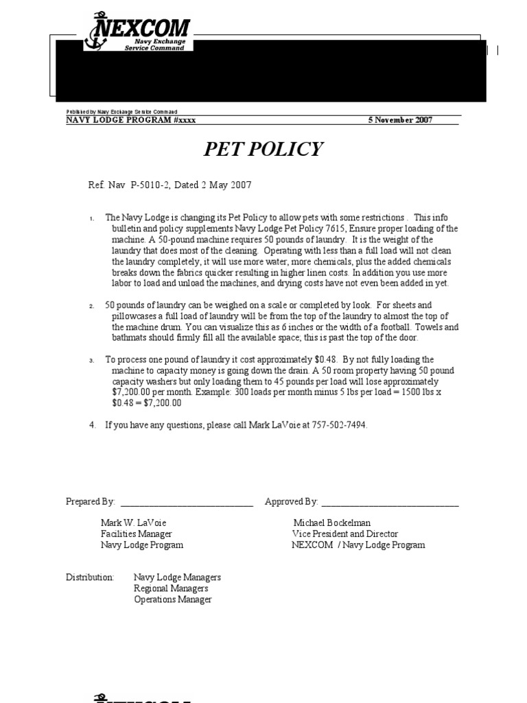 Info Bulletin Pet POlicy | PDF | Home & Garden